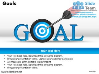 Goals powerpoint ppt templates. | PDF | Desktop Publishing | Computer ...