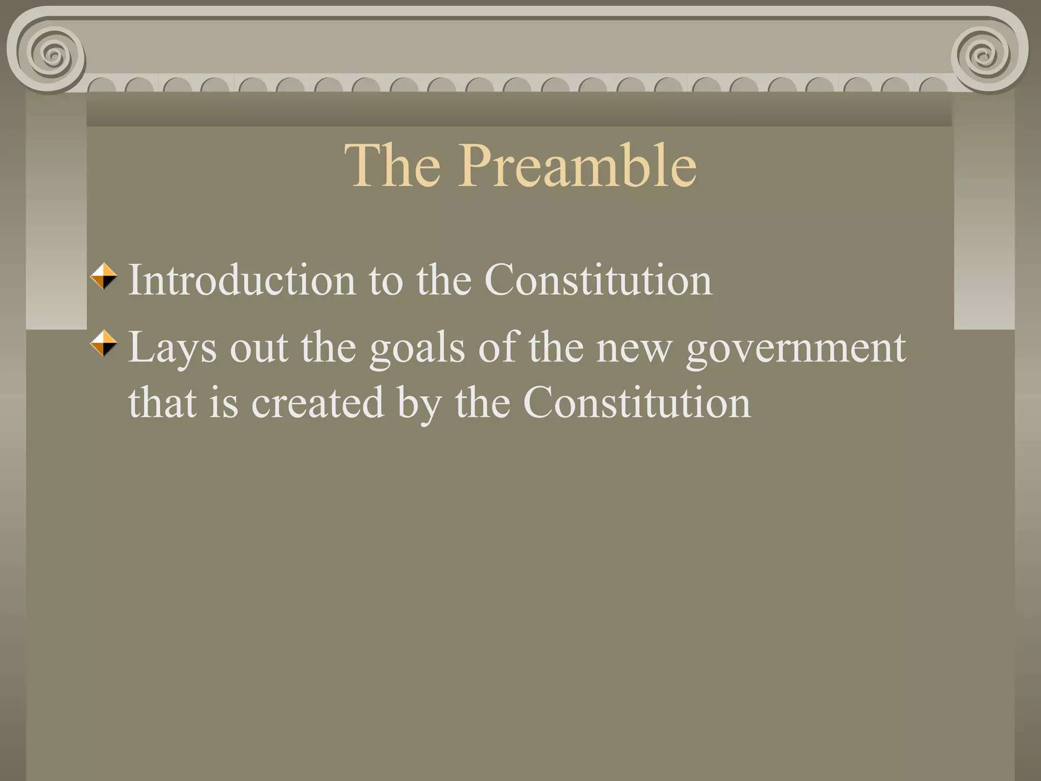 Goals & Principles of the US Constitution | PPT