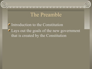Goals & Principles of the US Constitution | PPT