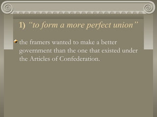 Goals & Principles of the US Constitution | PPT