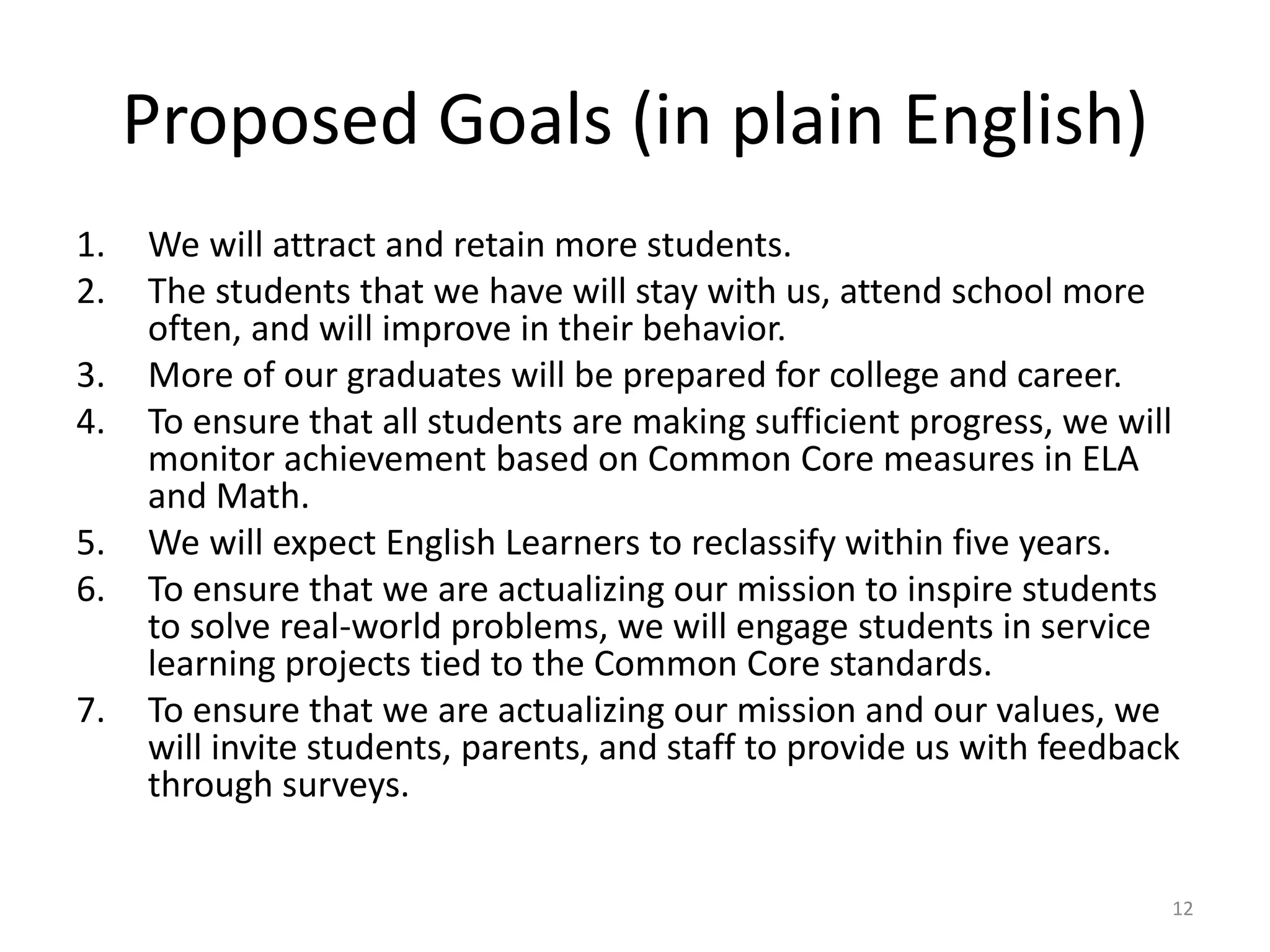 Goals Proposal | PPT