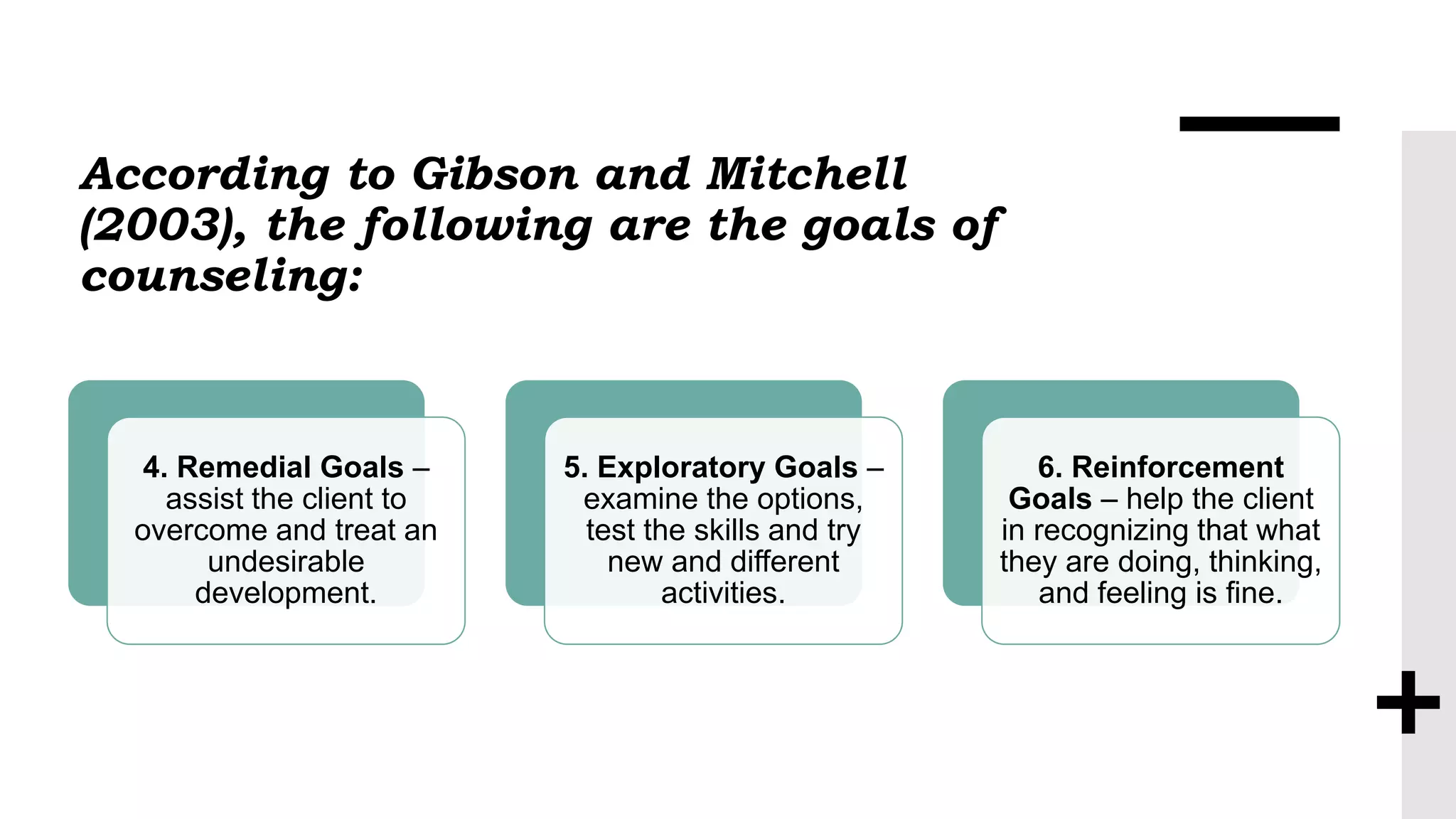 GOALS & SCOPE OF COUNSELING | PPTX