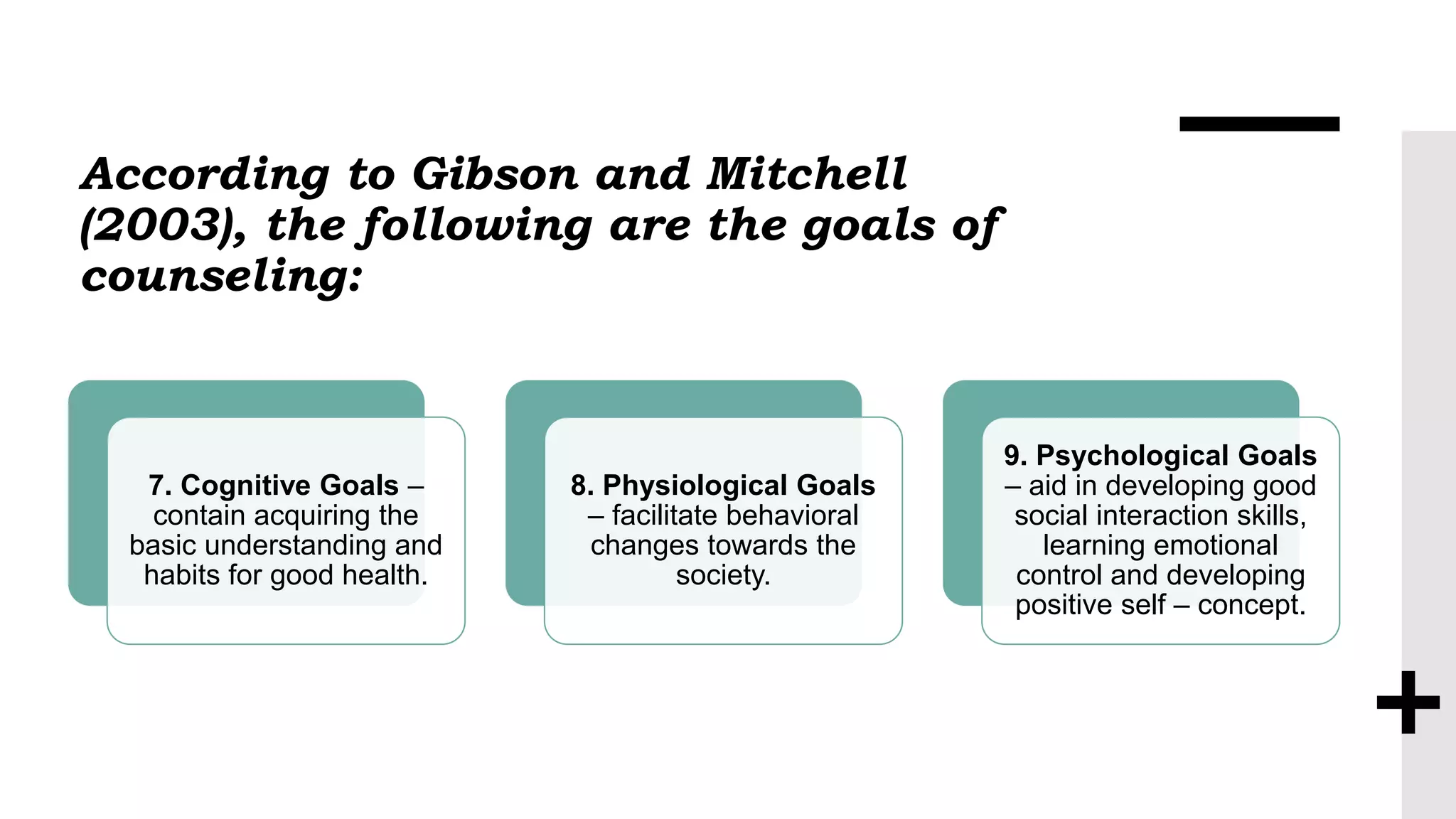 GOALS & SCOPE OF COUNSELING | PPTX