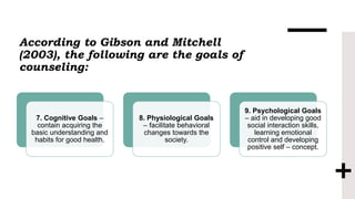 GOALS & SCOPE OF COUNSELING | PPTX