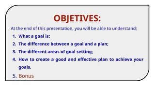 UNDERSTAND SMART GOALS SETTING FOR SUCCESS | PPTX