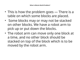 Goal Stack Planning follows a top-down approach | PPT