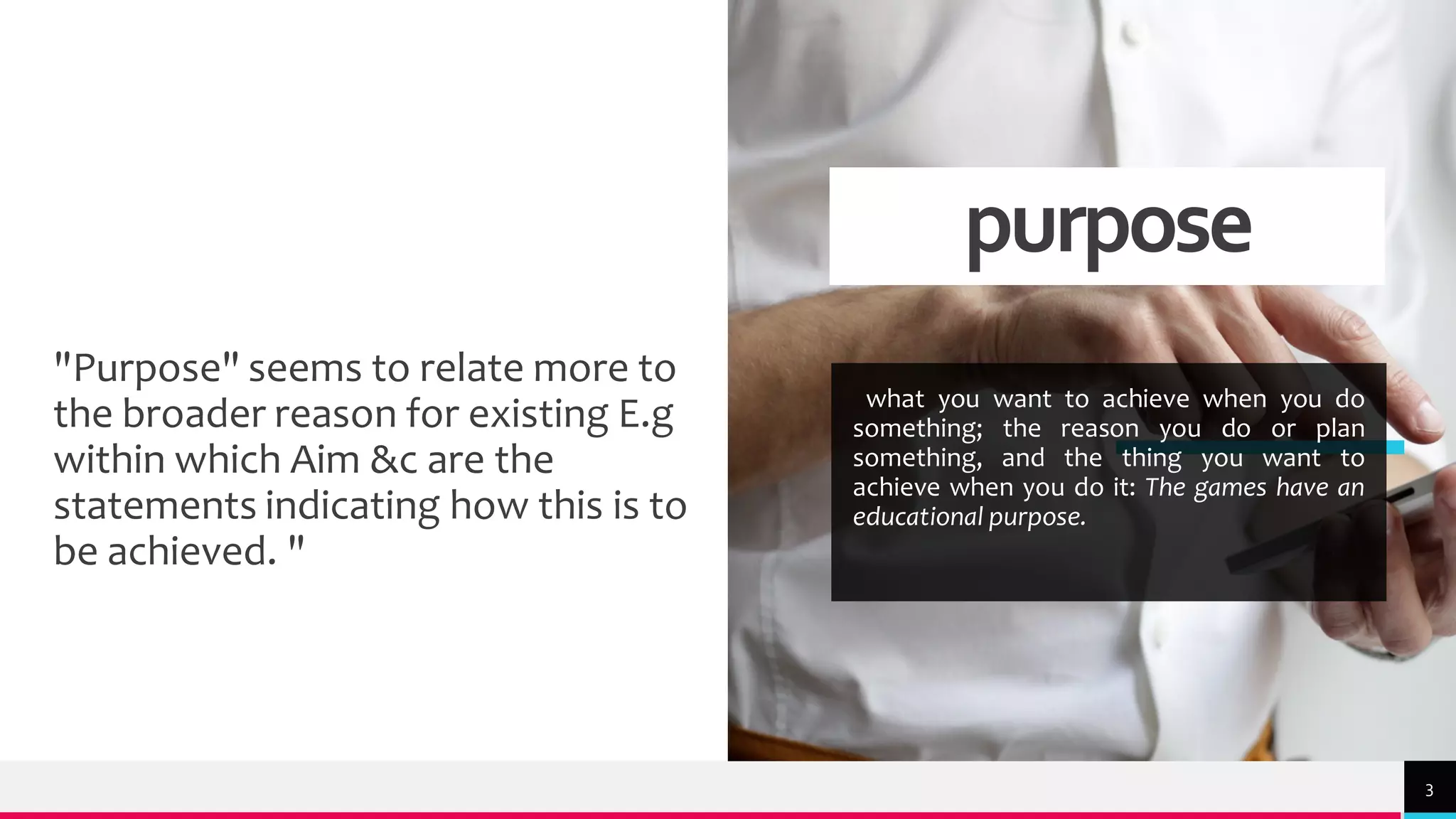 Goal vs objective vs... | PPT Goal vs objective vs... | PPT