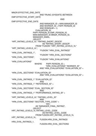 The Goal with performance details Oracle Fusion Cloud | PDF