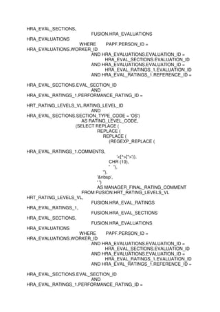 The Goal with performance details Oracle Fusion Cloud | PDF