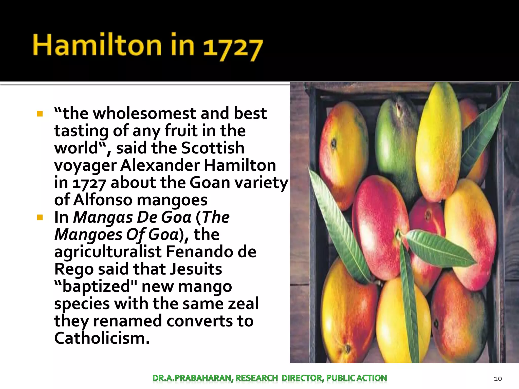 Mangoes of Goa | PPTX