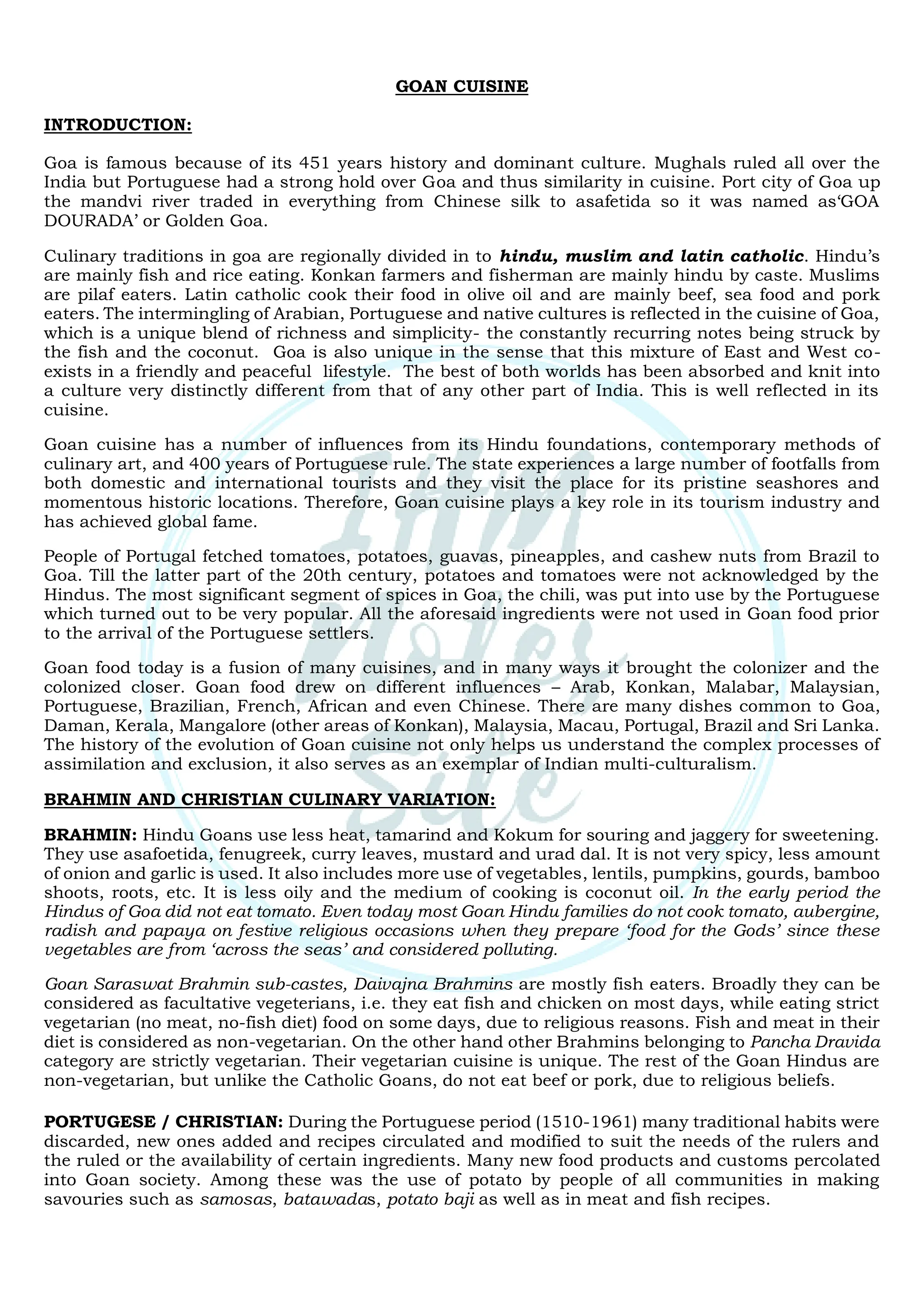goan-cuisine-final.pdf and food of taste | PDF