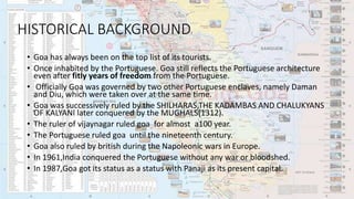 Goan cuisine,by-ashish jumade & jatin devadiga(ihm ahmedabad) | PPTX