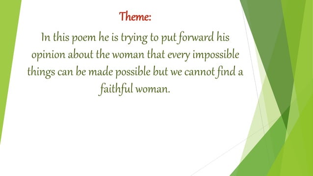 Go and Catch a Falling Star (Poem) | PPTX