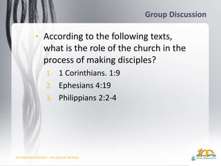 Go and Make Disciples - the biblical Method | PPTX