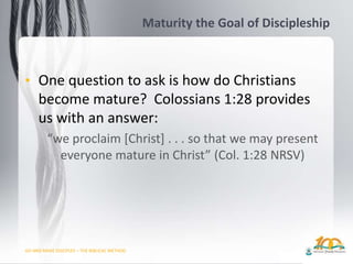 Go and Make Disciples - the biblical Method | PPTX