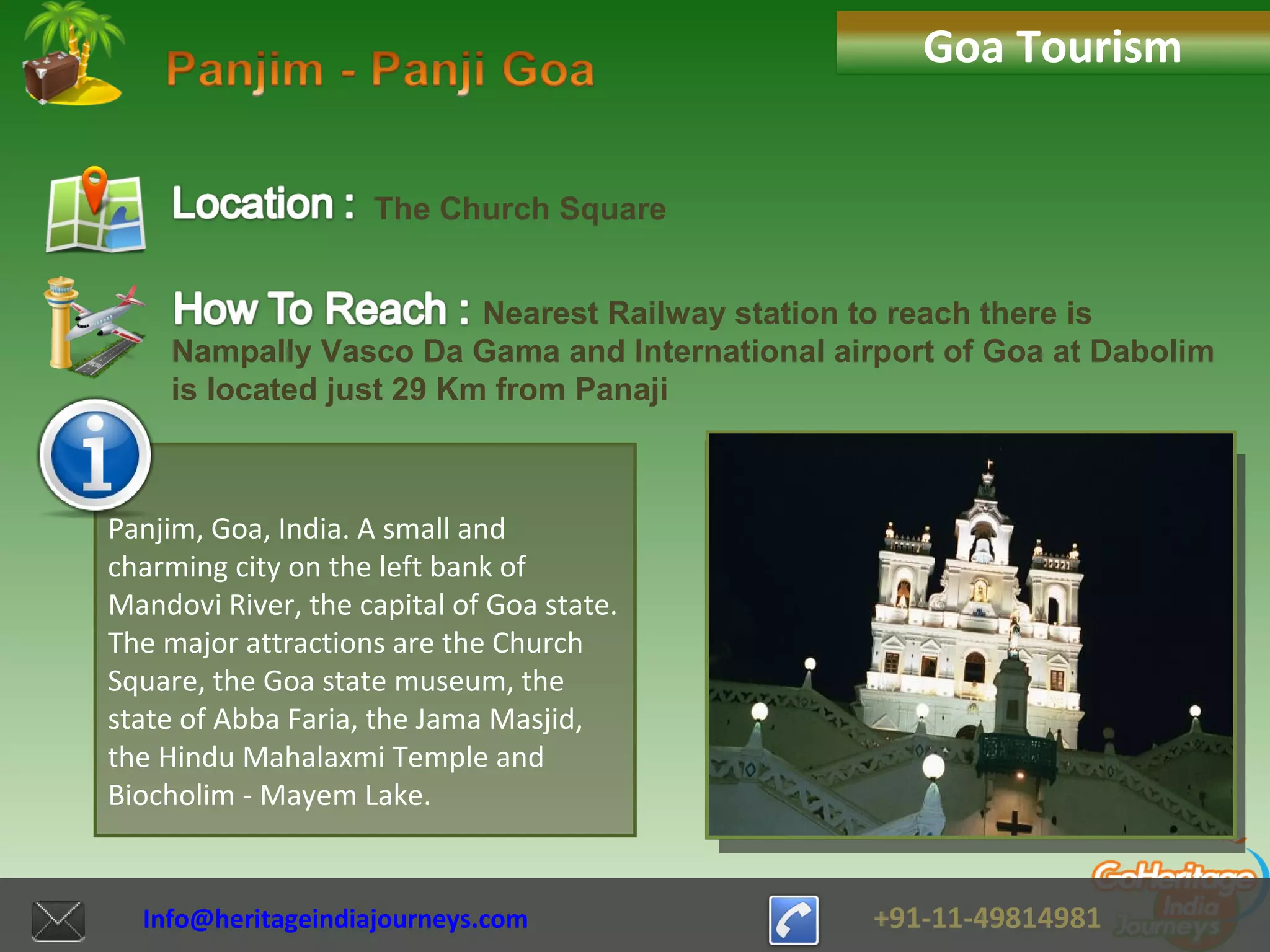 Goa State Tourism - Goa Travel Attractions and Beaches | PPT