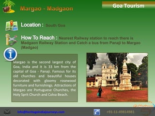 Goa State Tourism - Goa Travel Attractions and Beaches | PPT
