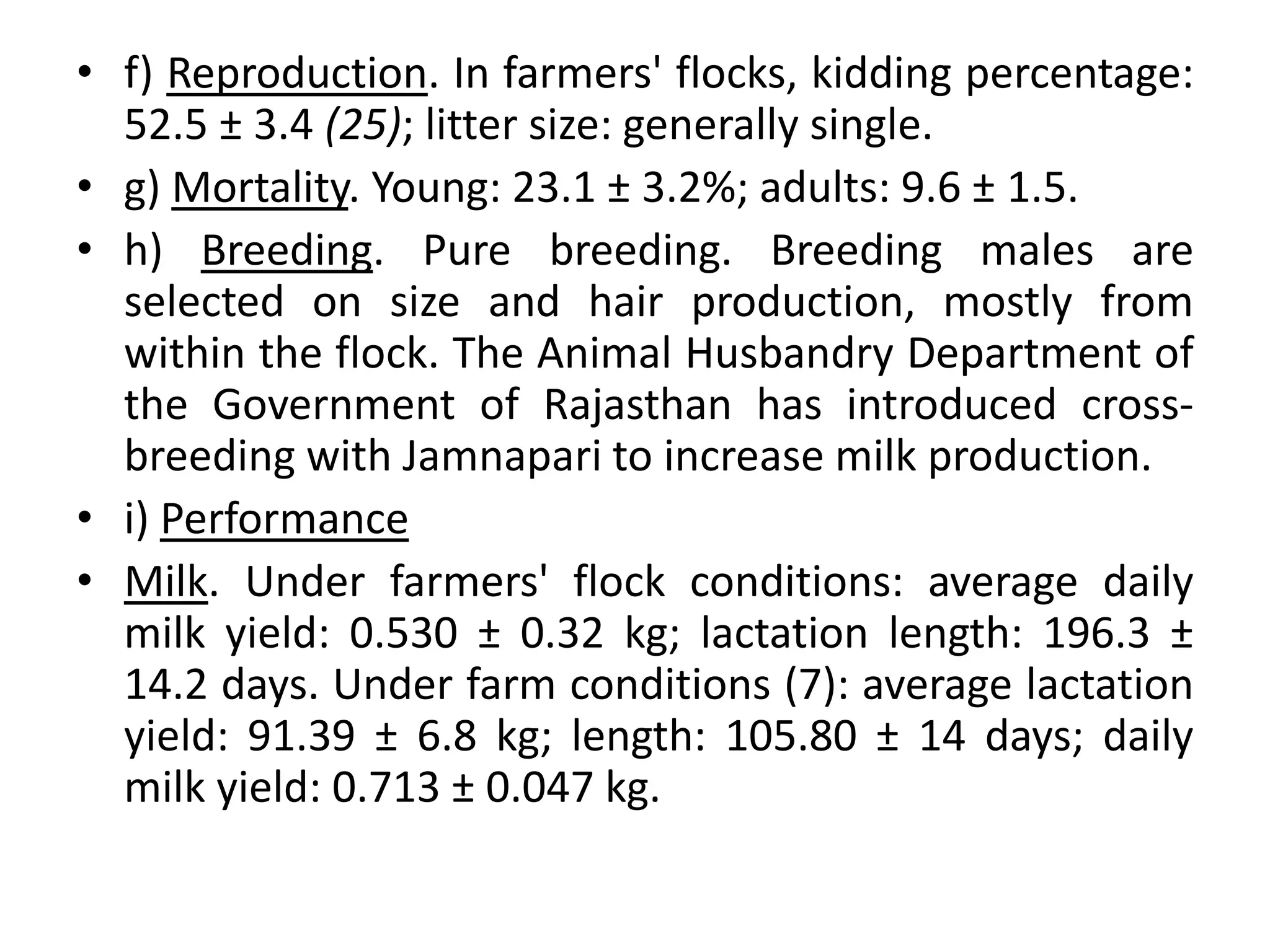 Goat breeds of india history, development and classification | PPTX