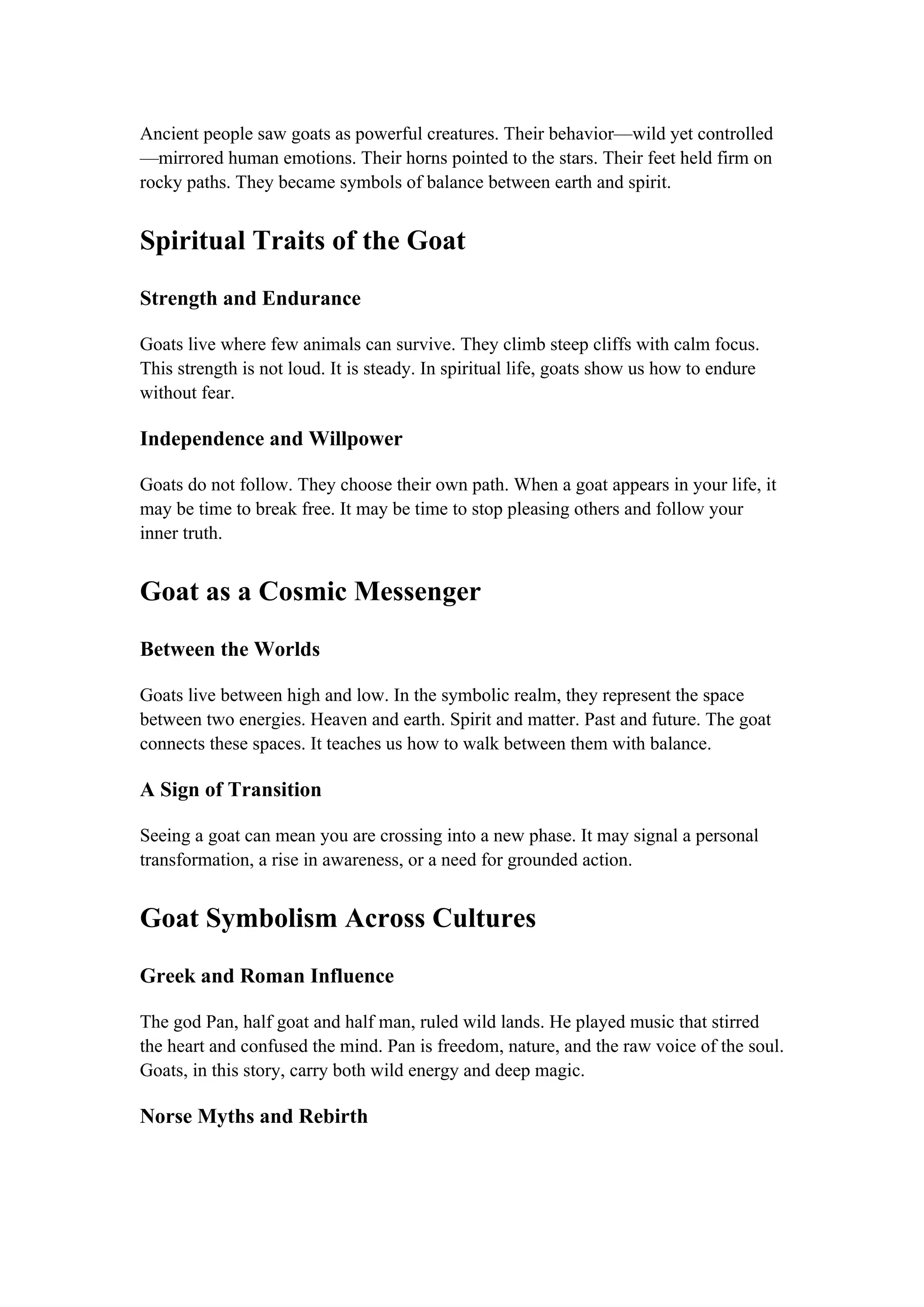 Goat Cosmic Animal Meanings, Symbolism & Dreams.docx