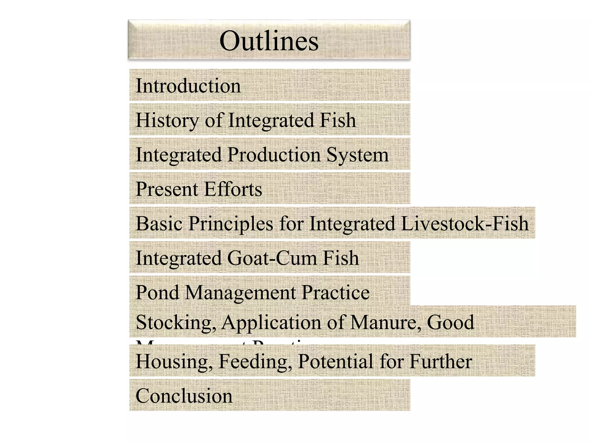 Goat cum fish farming | PPTX