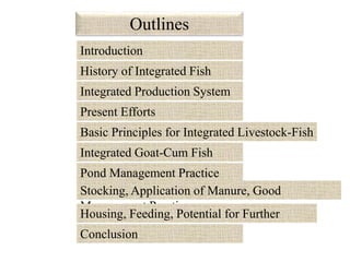 Goat cum fish farming | PPTX