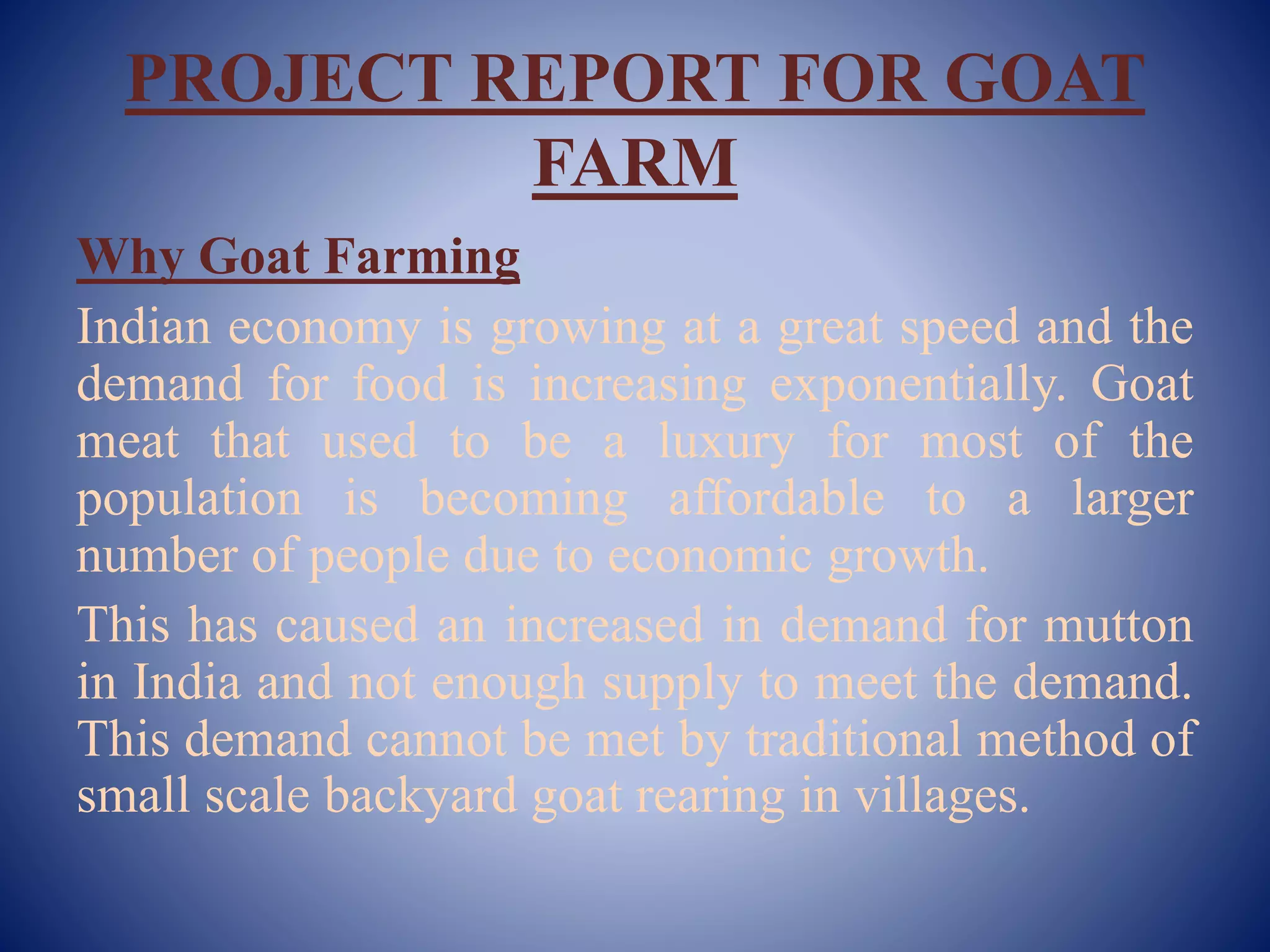 Goat farm | PPSX