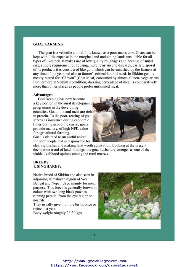 Goat Farming Guide | PDF