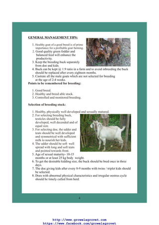 Goat Farming Guide | PDF