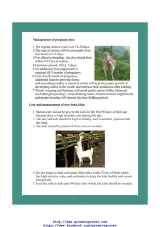 Goat Farming Guide | PDF