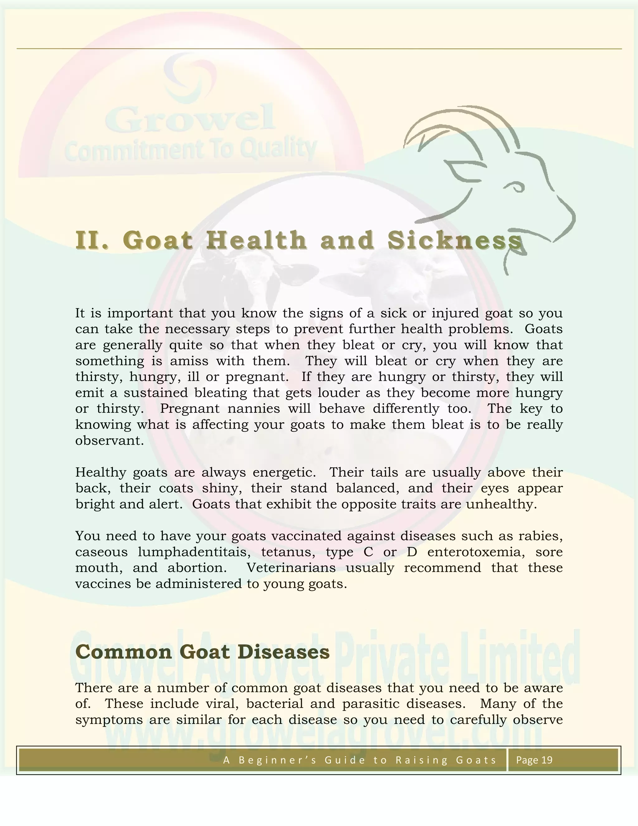 Goat Farming Quick Start Guide | PDF