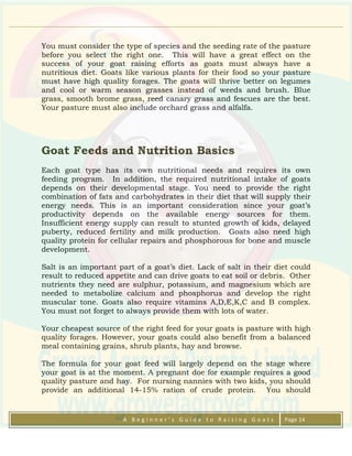 Goat Farming Quick Start Guide | PDF
