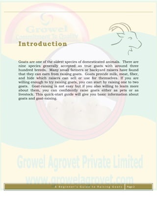 Goat Farming Quick Start Guide | PDF