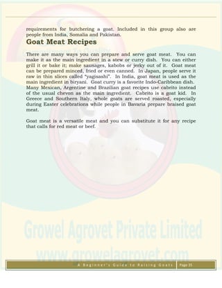 Goat Farming Quick Start Guide | PDF