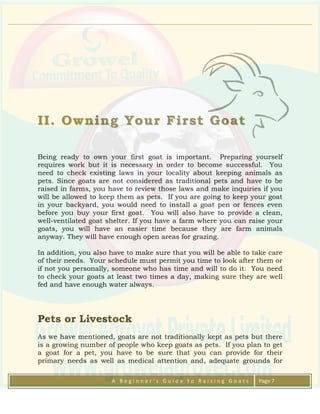 Goat Farming Quick Start Guide | PDF