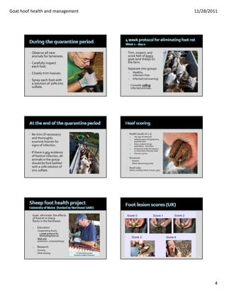 Goat hoof health | PDF