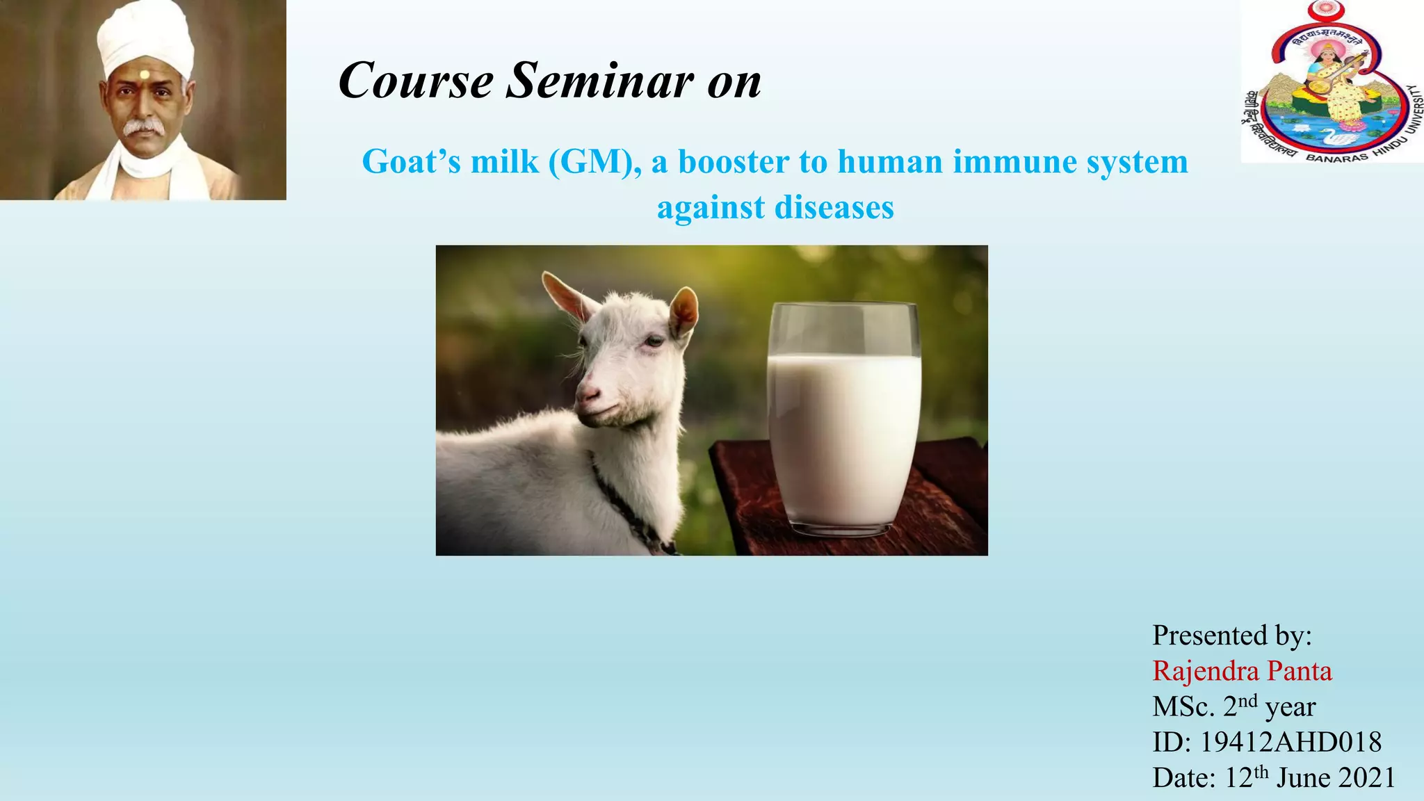 Goat's milk (GM), a booster to human immune system against diseases | PDF