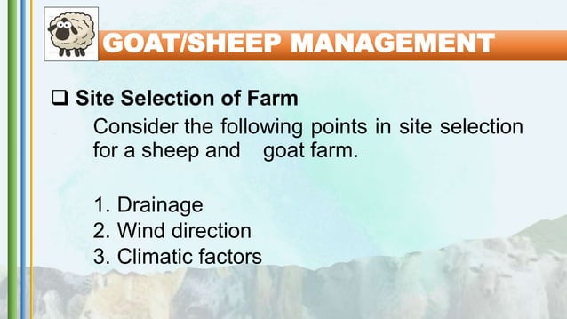Goat or Sheep Production and Management.pptx