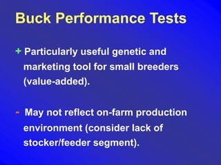 Selective Procedures for Meat Goat Breeding Programs | PDF