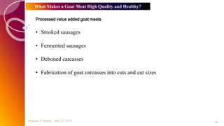 Caprine Meat From Farm to Table by Negusse F Kidane, Ph.D | PPT