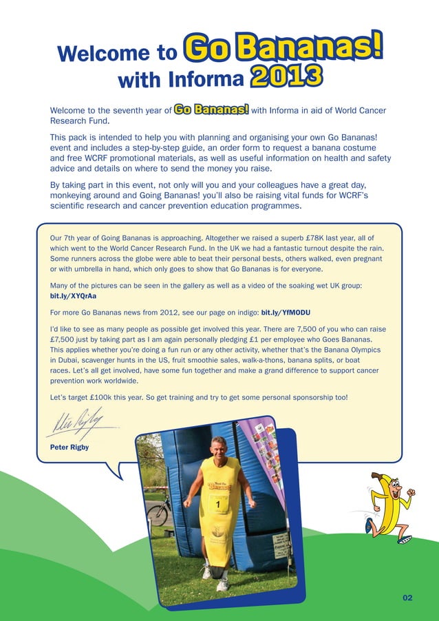 Go Bananas 2013 Informa Event Organiser Pack | PDF