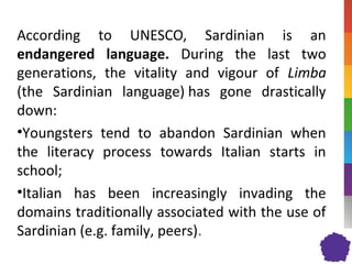 Which Sardinian for education? | PPT