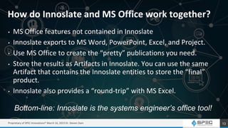 Go Beyond Microsoft Office With Innoslate | PPT