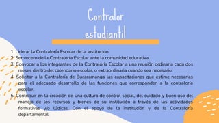 GOBIERNO ESCOLAR Bucaramanga Funciones_ conformación | PPTX