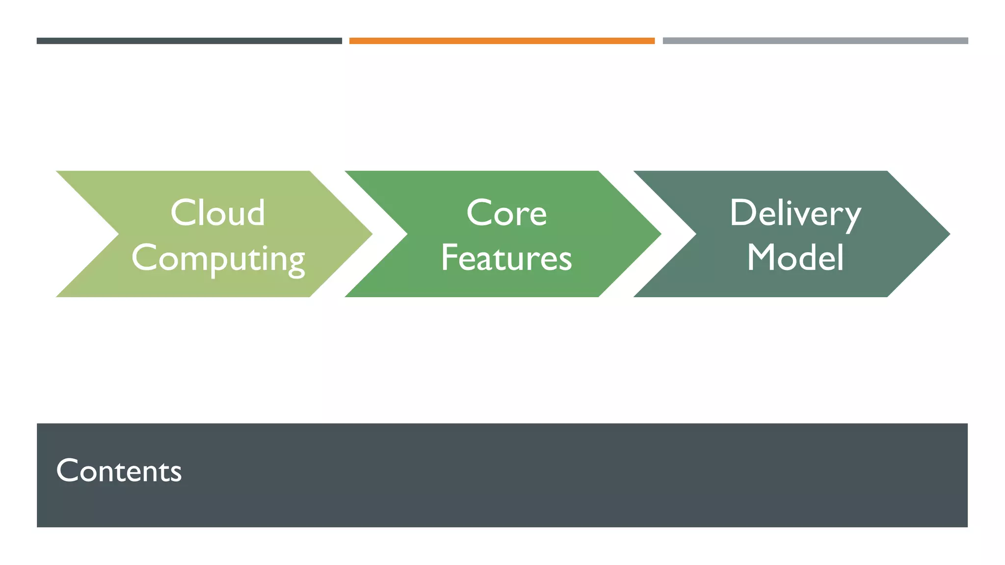 Cloud Computing : Core Features and Three Models | PPT