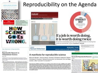 Reproducibility (and the R*) of Science: motivations, challenges and ...