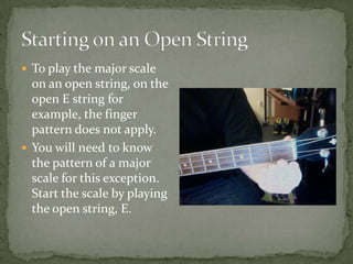 Learning the Electric Bass: Major Scales | PPTX | Music | Entertainment