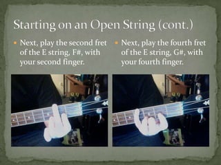 Learning the Electric Bass: Major Scales | PPTX | Music | Entertainment