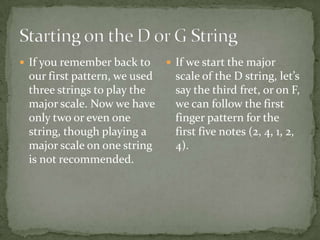 Learning the Electric Bass: Major Scales | PPTX | Music | Entertainment