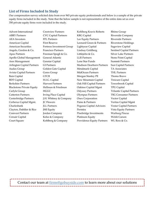 Go buyside United States Compensation Study | PDF | Private Equity ...
