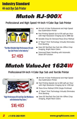 Overview of Large Format Dye Sublimation Systems from Graphics One | PDF | Desktop Publishing ...